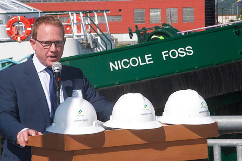 Final of Three Ice Class Ocean Tugs Christened - Foss Maritime Company, LLC